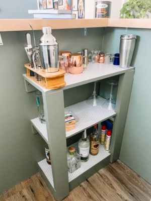 Easy DIY Bar Shelf Ideas with Storage - Rock Solid Rustic