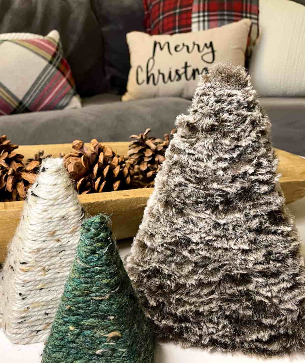 How to Flock a Christmas Tree with Spray Paint - Rock Solid Rustic