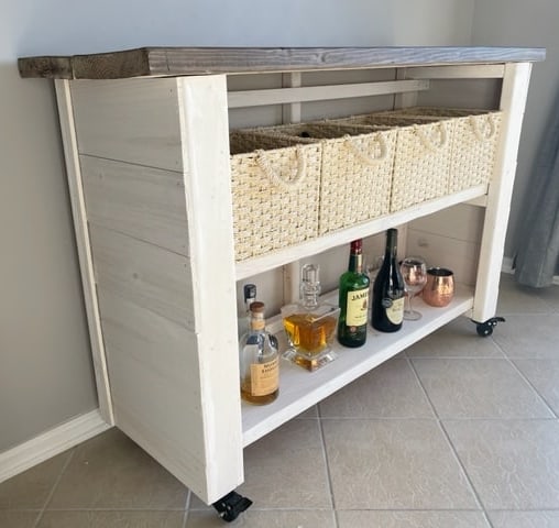 How To Build A Portable Bar - Rock Solid Rustic