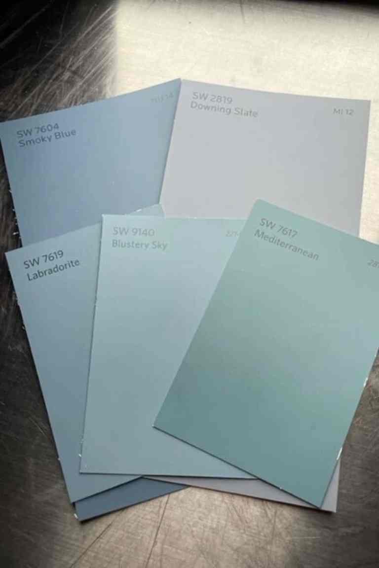 Moody Slate Blue Color Paints - Rock Solid Rustic