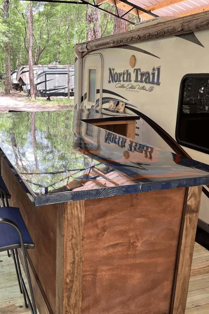 8 Creative Camper and RV Bar Ideas