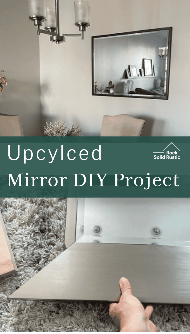 Upcycled Mirror Frame Using Spackle!