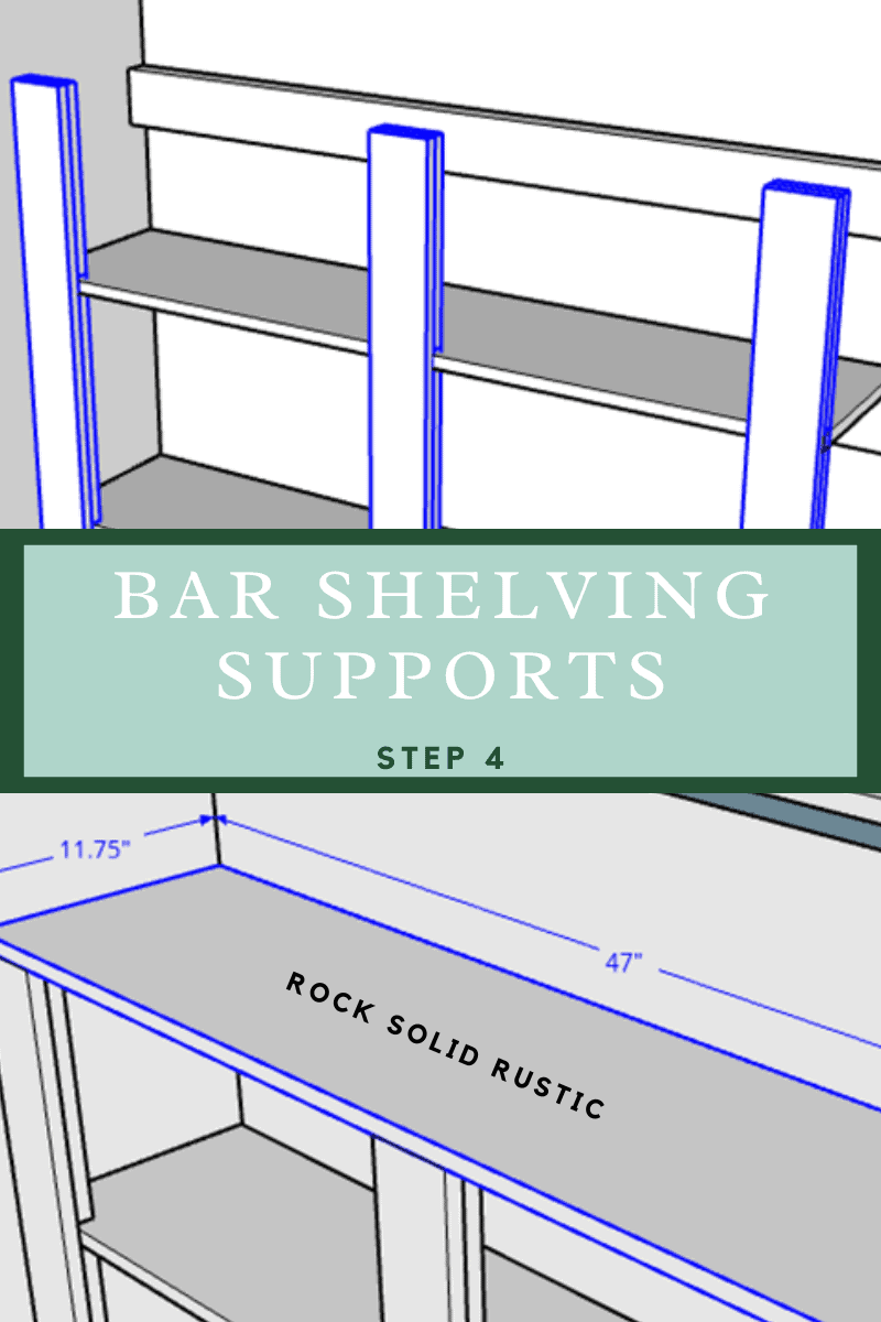 How to Build DIY Bar Shelves with Plans
