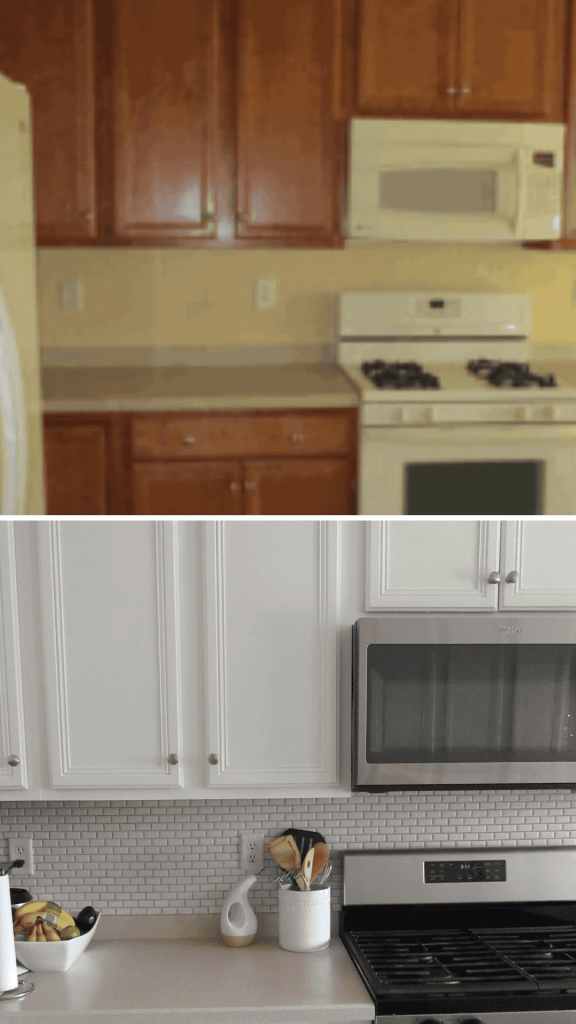 Before & After: Rustoleum Pure White