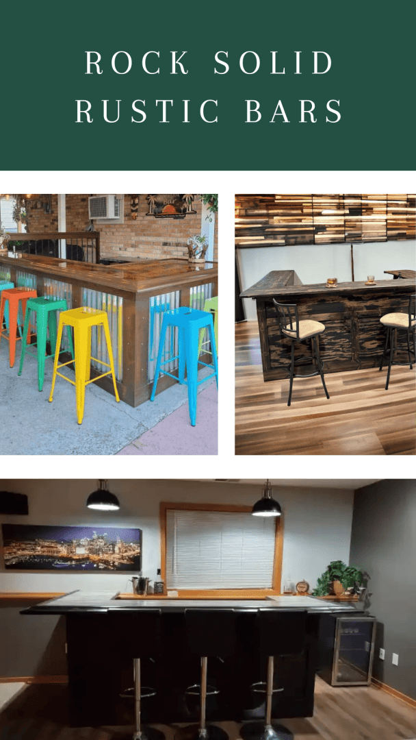 Rock Solid Rustic Bar Plans