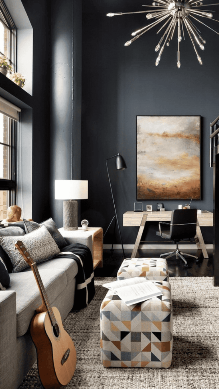 Moody Slate Blue Color Paints